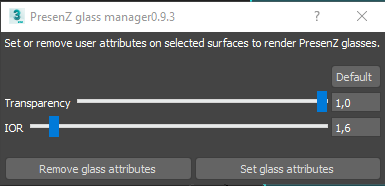 7. Transparency — PresenZ 2.5.5 documentation